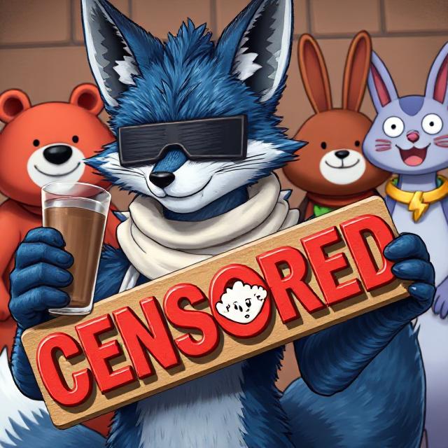Censored Fox Character