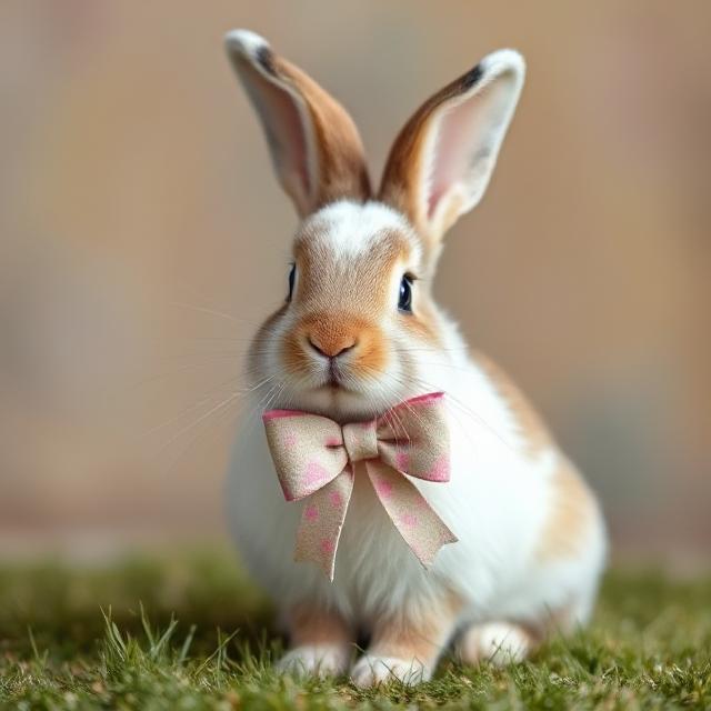 Bunny with a bow