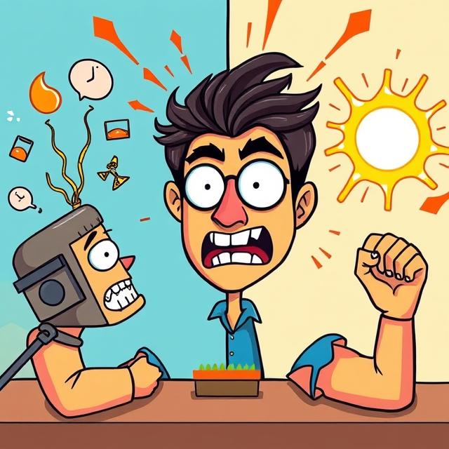 Inner Struggle: Focus vs. Overwhelm