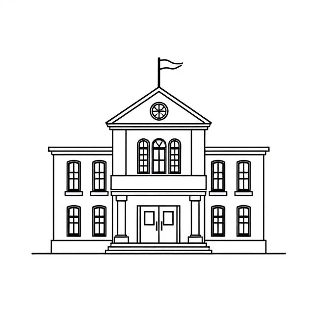 School Building Outline