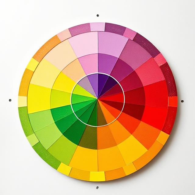 Color Wheel of Primary, Secondary, and Tertiary Colors