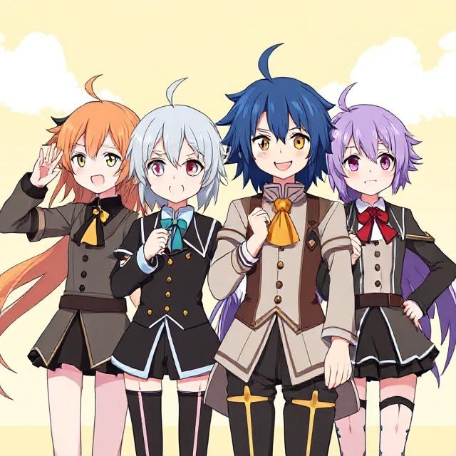 Isekai Quartet Anime Characters