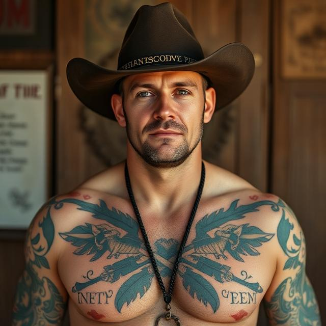 Sheriff Tattooed Man