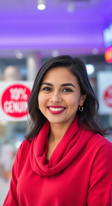 Smiling Sales Assistant