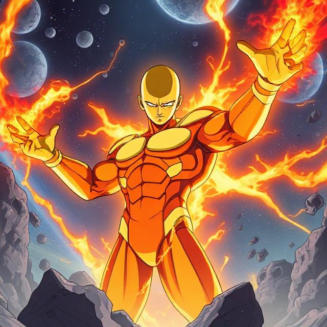 Saitama in battle pose