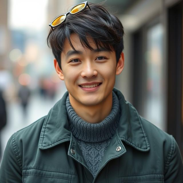 A charming South Korean man