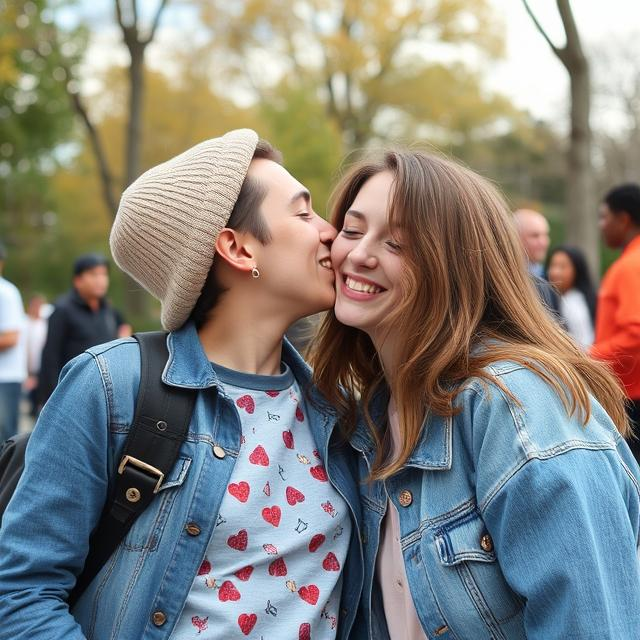 Close Friends Sharing Affection