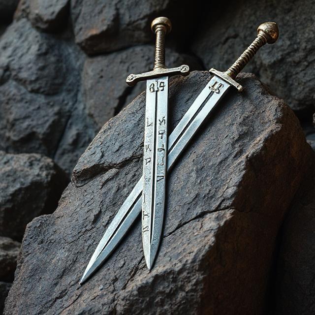 Runic Swords in Stone