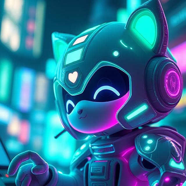 Kawaii Cyber Cat