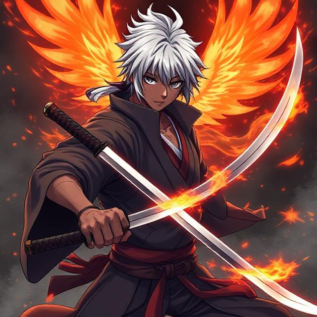 Phoenix Warrior Anime Character