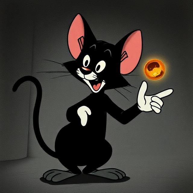 Haunted Mouse Cartoon Cat
