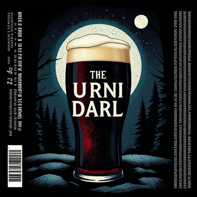 The Turning Dark Beer Label
