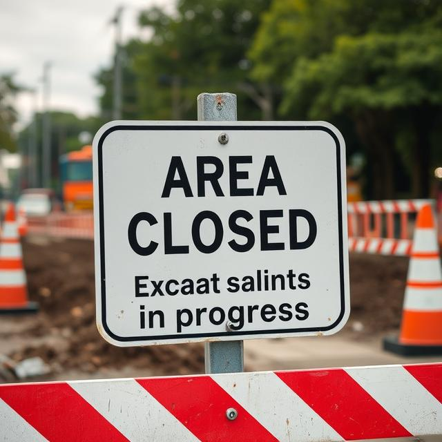 Construction Work Sign