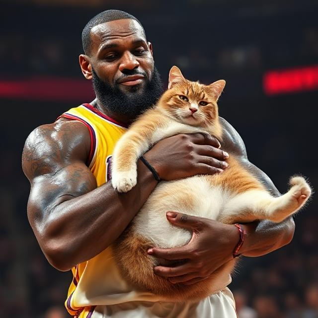 Lebron and Fat Cat