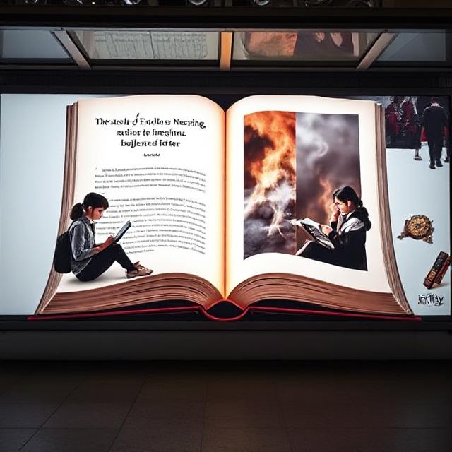 Infinite Reading Book Sculpture