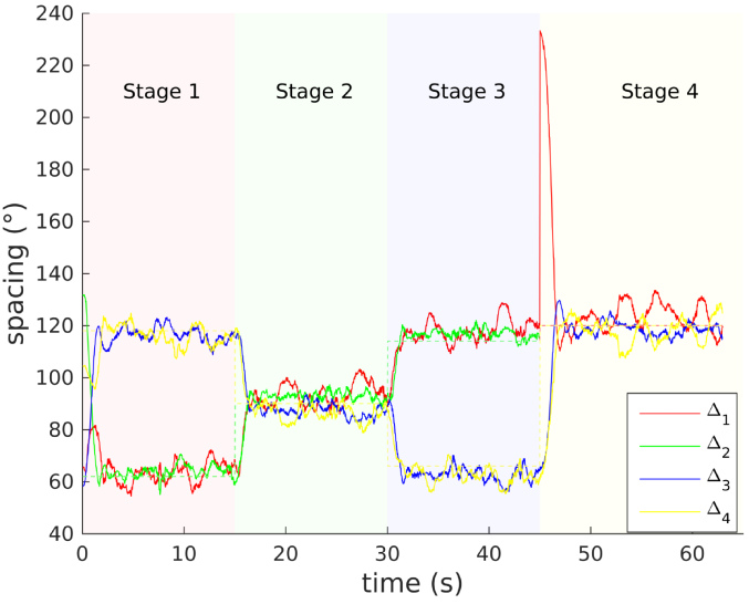 Distributed Circumnavigation Control with Dynamic Spacings for a ...