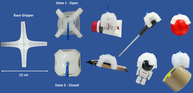 A bistable soft gripper with mechanically embedded sensing and ...