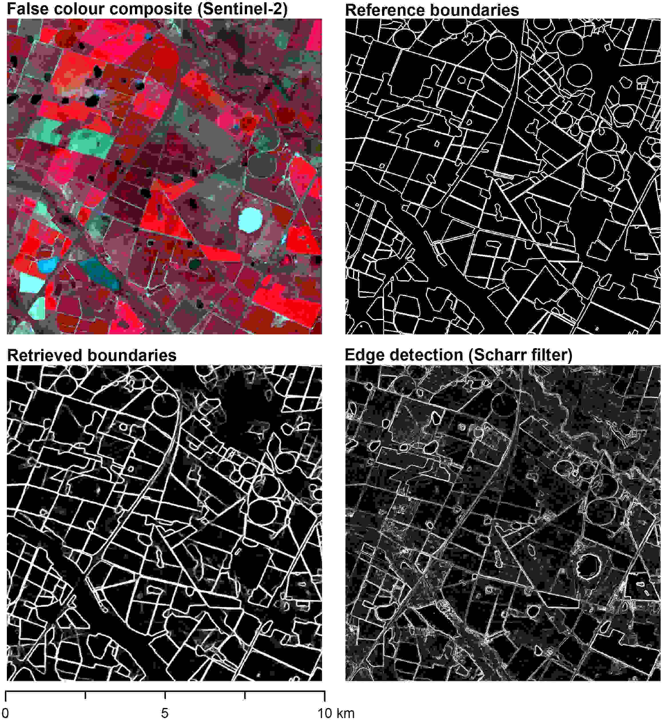 Deep learning on edge: extracting field boundaries from satellite images with a convolutional ...