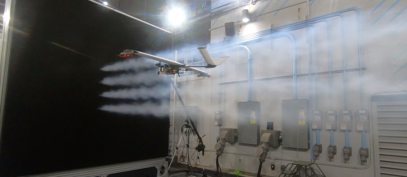 Adaptive Nonlinear Control of Fixed-Wing VTOL with Airflow Vector ...