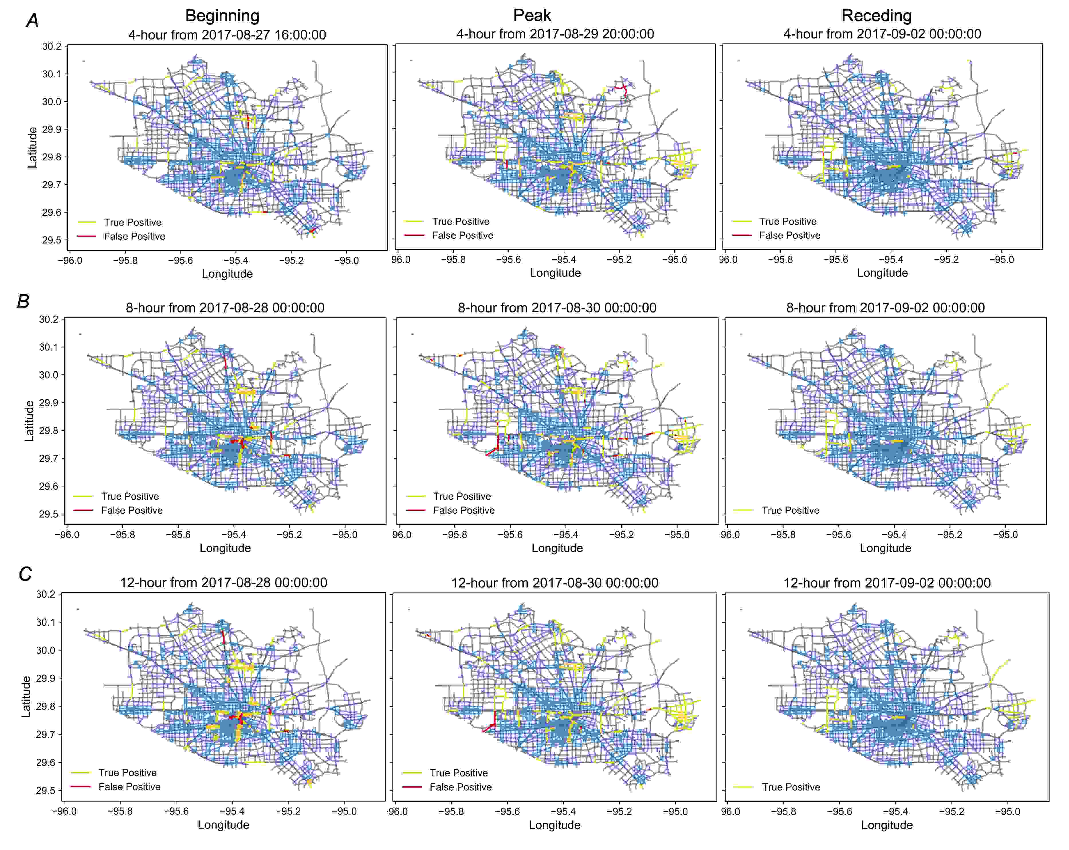 A Network Percolation Based Contagion Model Of Flood Propagation And Recession In Urban Road