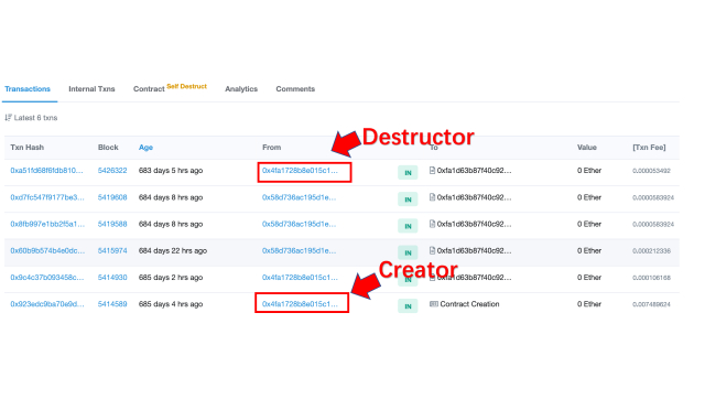 Why Do Smart Contracts Self-Destruct? Investigating the Selfdestruct ...