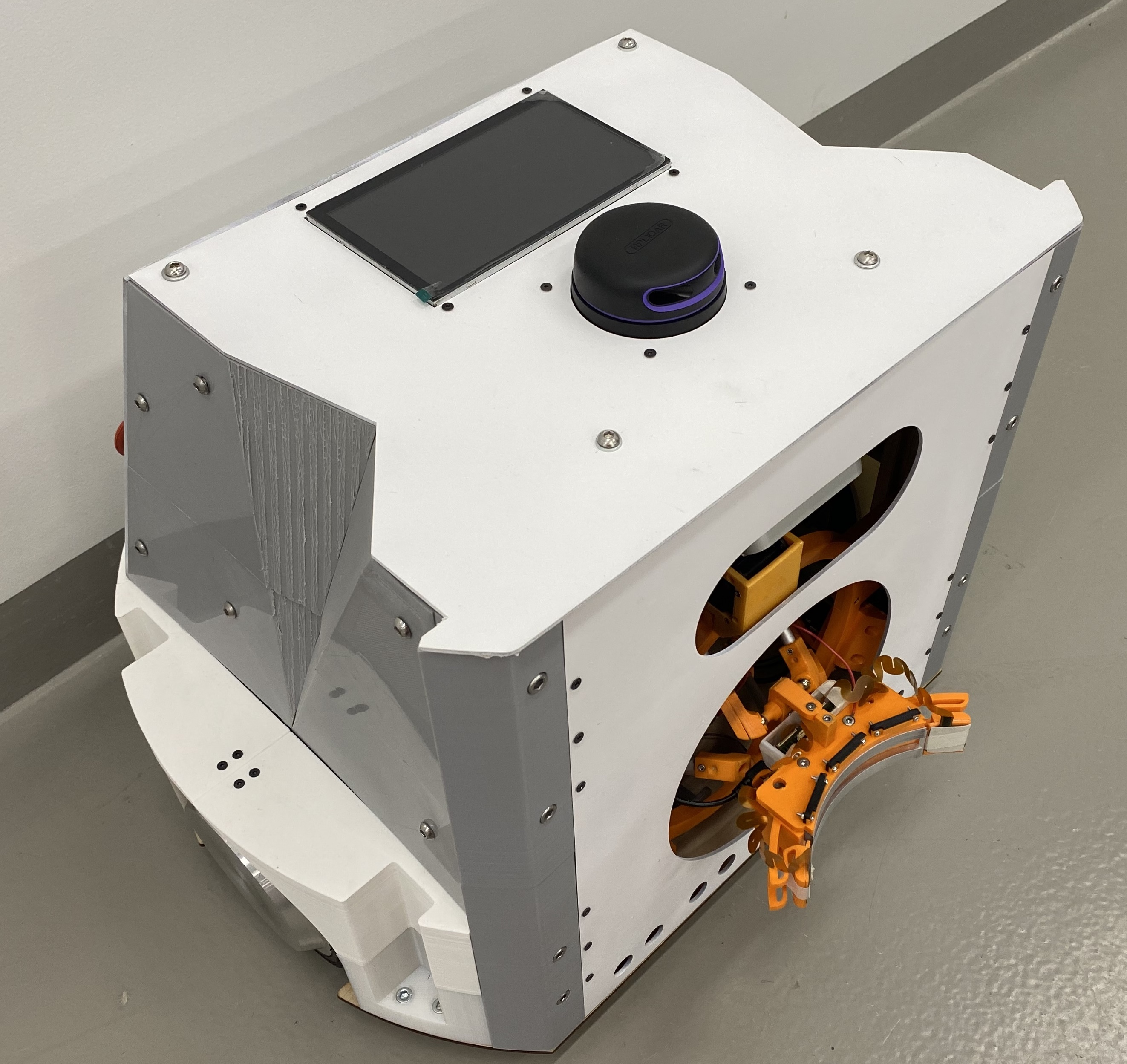 MobileCharger: an Autonomous Mobile Robot with Inverted Delta Actuator for Robust and Safe Robot ...