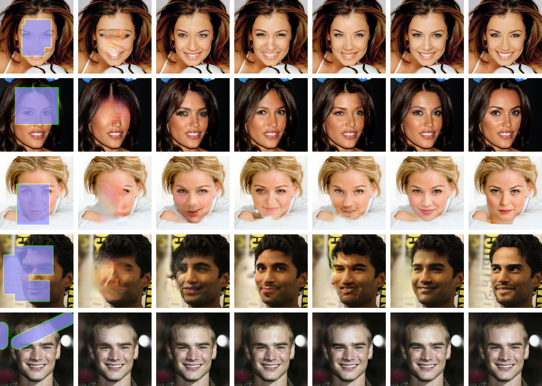 RePaint: Inpainting using Denoising Diffusion Probabilistic Models | DeepAI