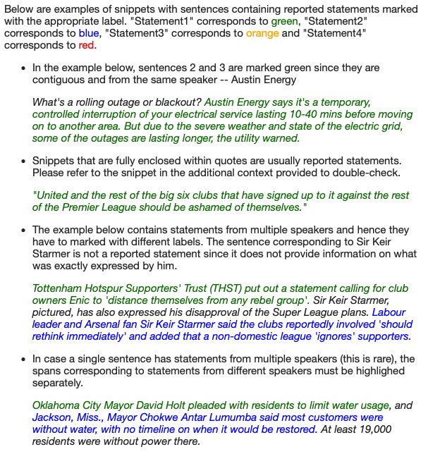 SumREN: Summarizing Reported Speech about Events in News | DeepAI