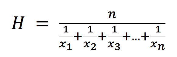 Harmonic Mean Definition DeepAI