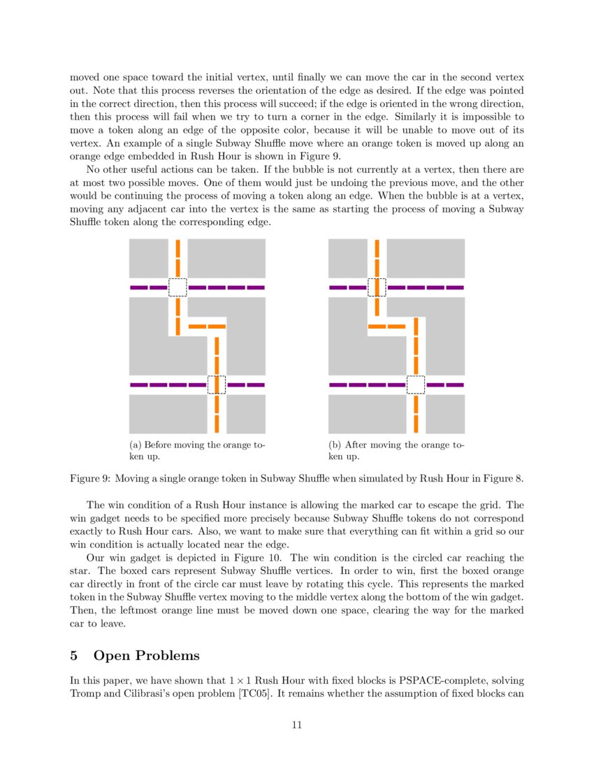 1 x 1 Rush Hour with Fixed Blocks is PSPACE-complete | DeepAI