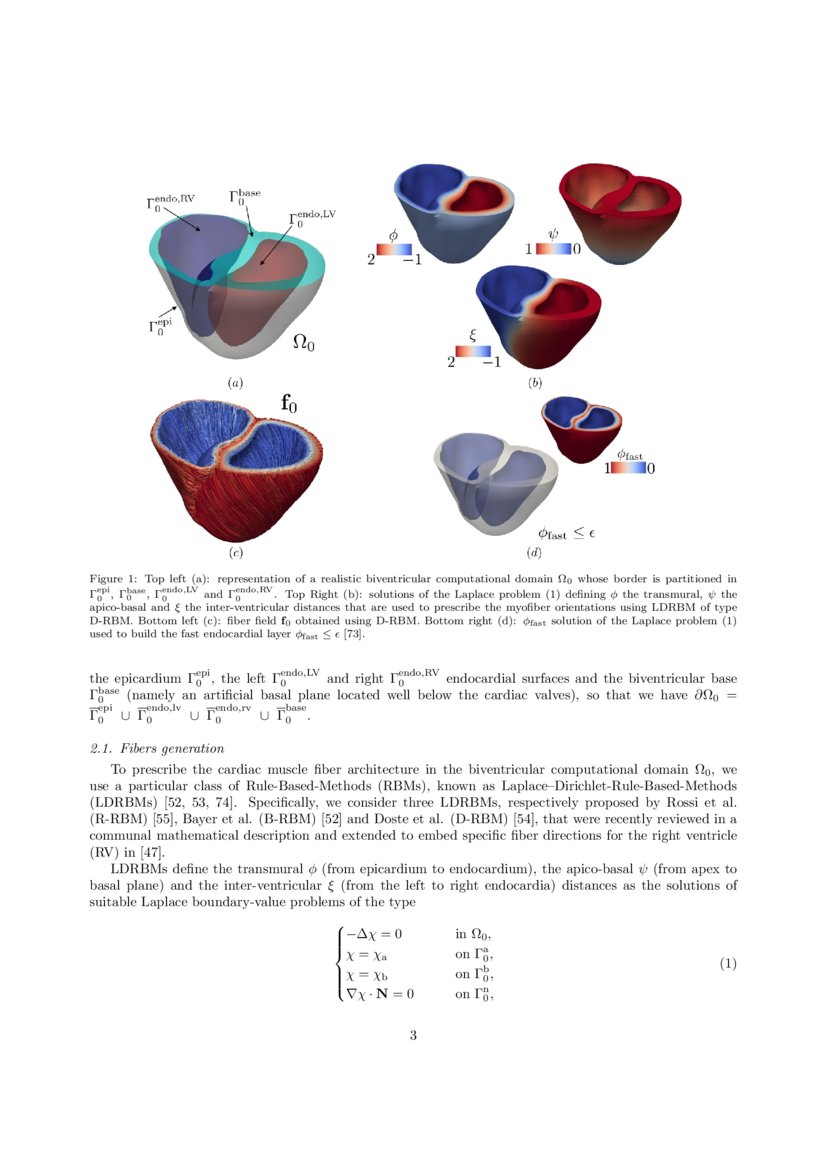 3D-0D closed-loop model for the simulation of cardiac biventricular ...