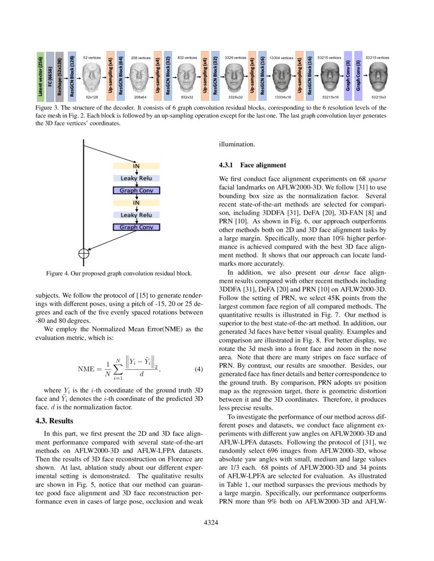 3D Dense Face Alignment via Graph Convolution Networks | DeepAI