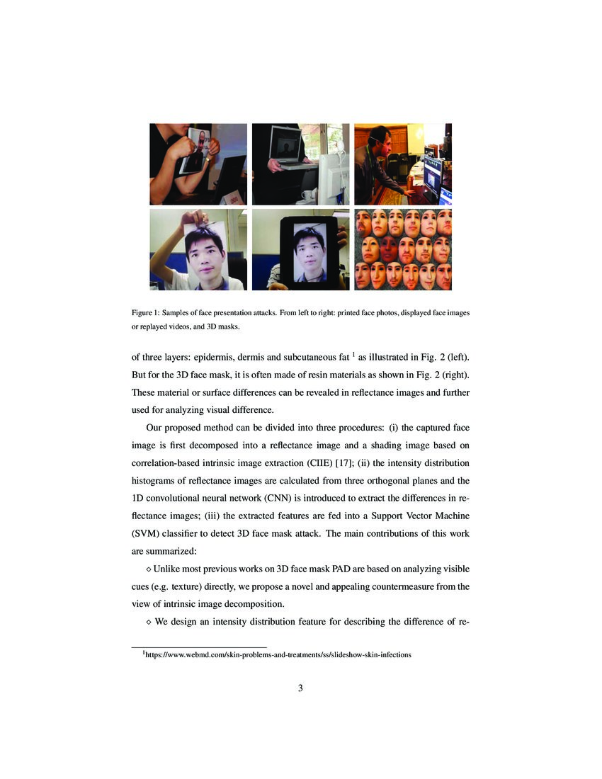 3D Face Mask Presentation Attack Detection Based on Intrinsic Image ...