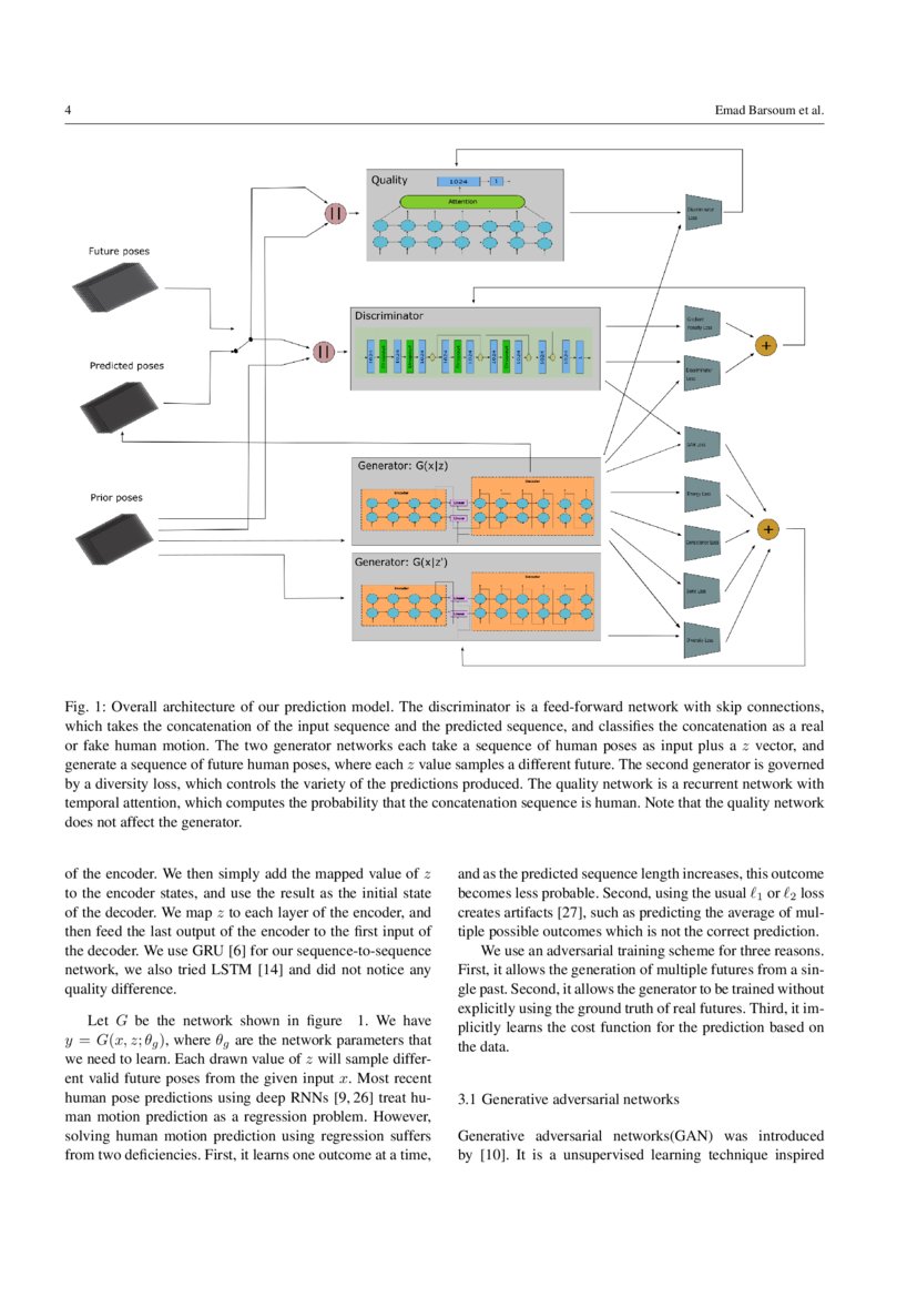 3d Human Motion Anticipation And Classification Deepai