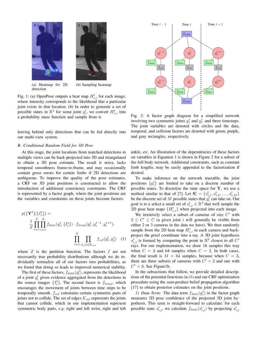3D Human Pose Estimation from Deep Multi-View 2D Pose | DeepAI