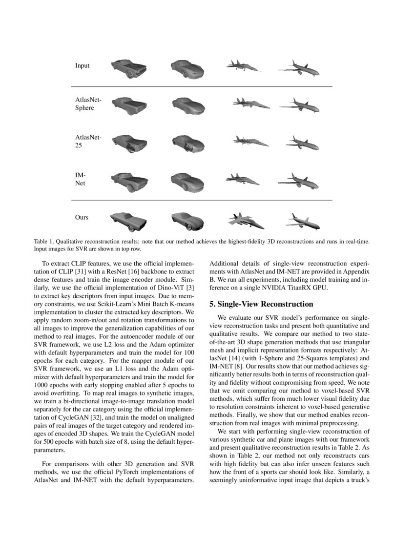 3d Latentmapper View Agnostic Single View Reconstruction Of 3d Shapes Deepai