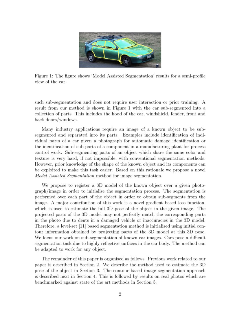 3d Model Assisted Image Segmentation Deepai