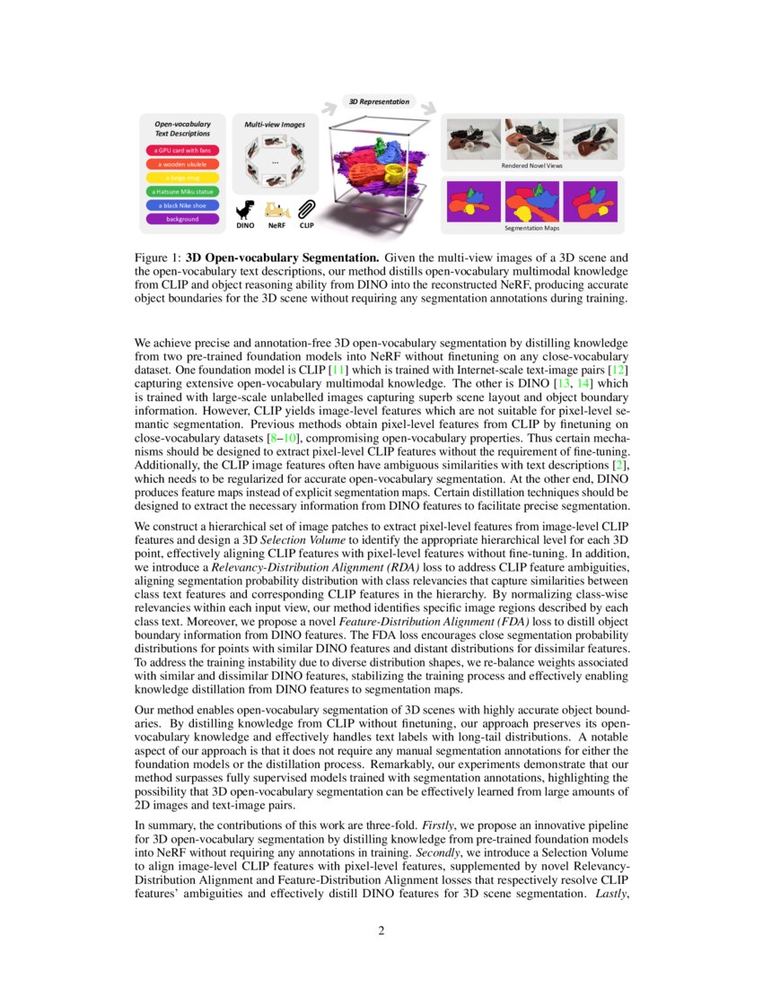 3d Open Vocabulary Segmentation With Foundation Models Deepai