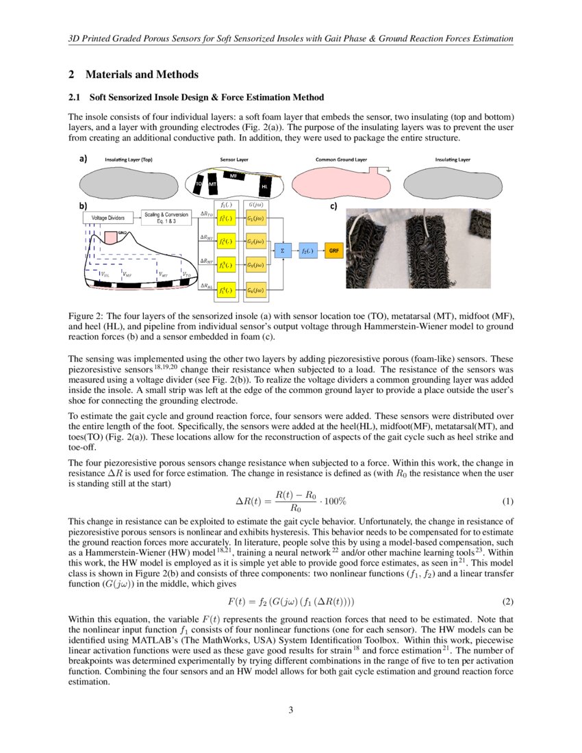3d Printed Graded Porous Sensors For Soft Sensorized Insoles With Gait Phase Ground Reaction