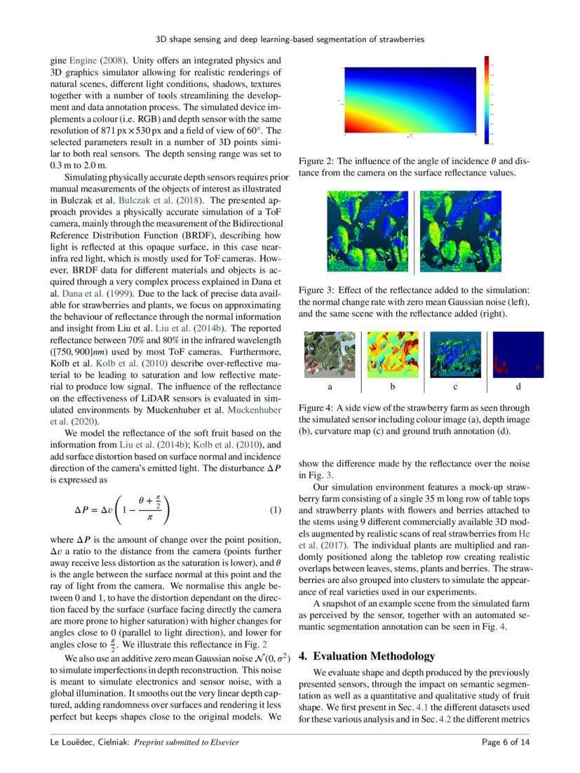 3D shape sensing and deep learning-based segmentation of strawberries ...