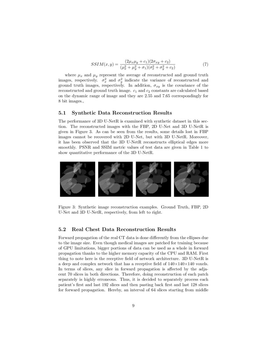 3D U-NetR: Low Dose Computed Tomography Reconstruction via Deep Learning and 3 Dimensional ...