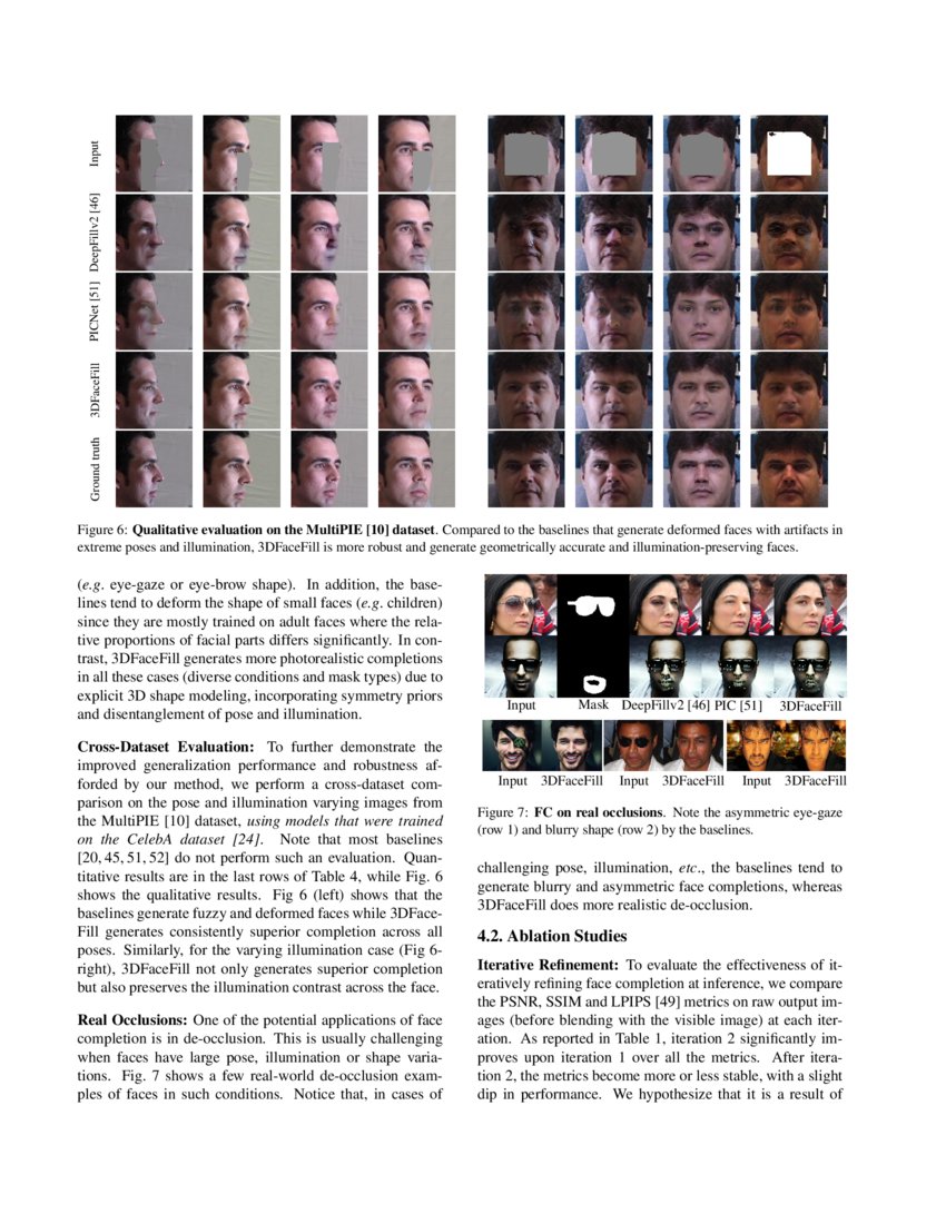 3DFaceFill: An Analysis-By-Synthesis Approach to Face Completion | DeepAI