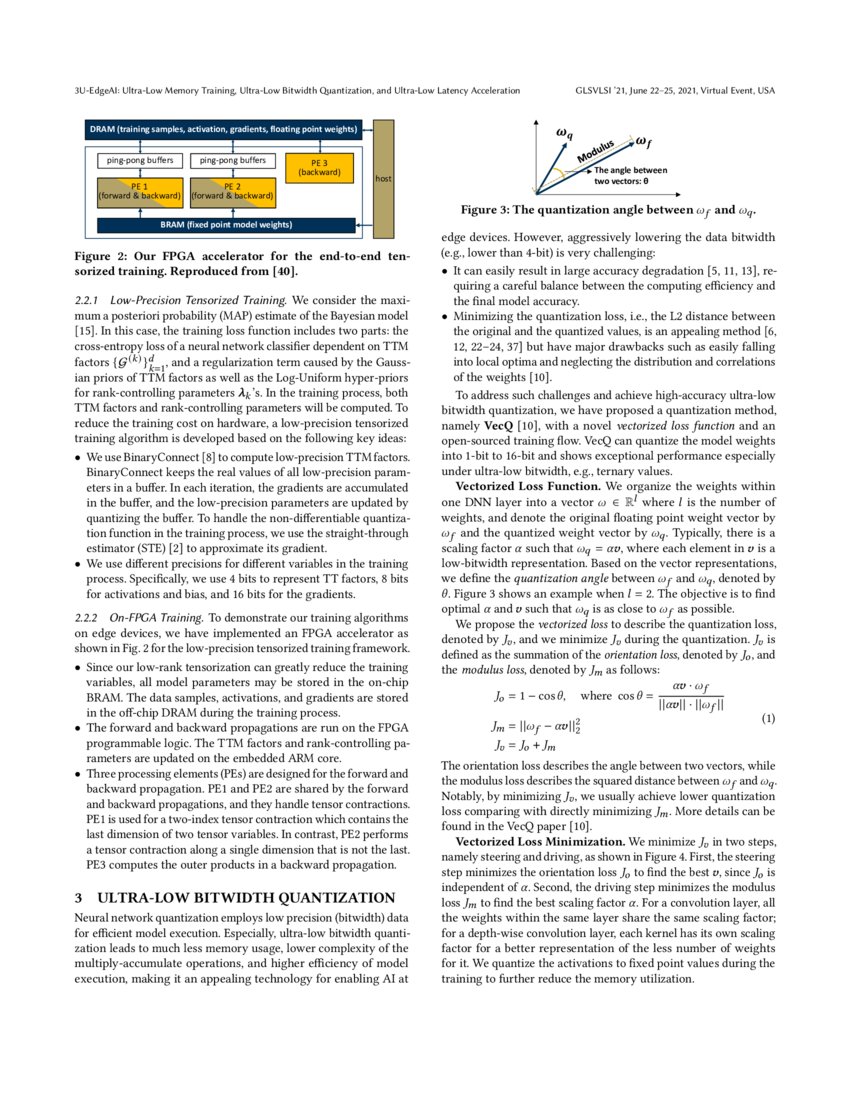 3U-EdgeAI: Ultra-Low Memory Training, Ultra-Low BitwidthQuantization ...