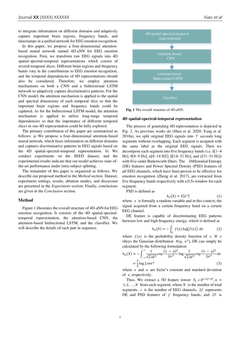 4d Attention Based Neural Network For Eeg Emotion Recognition Deepai