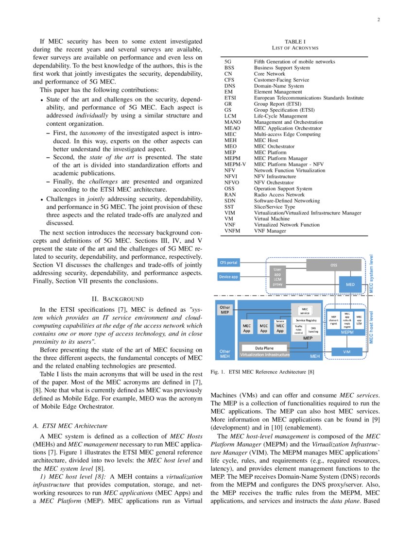 5g Multi Access Edge Computing Security Dependability And Performance Deepai