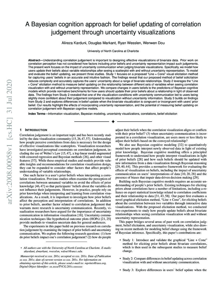 A Bayesian cognition approach for belief updating of correlation ...