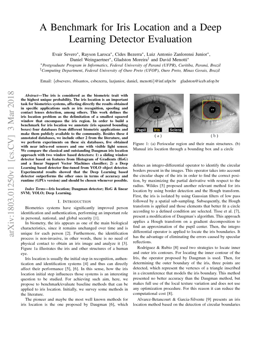 A Benchmark for Iris Location and a Deep Learning Detector Evaluation ...