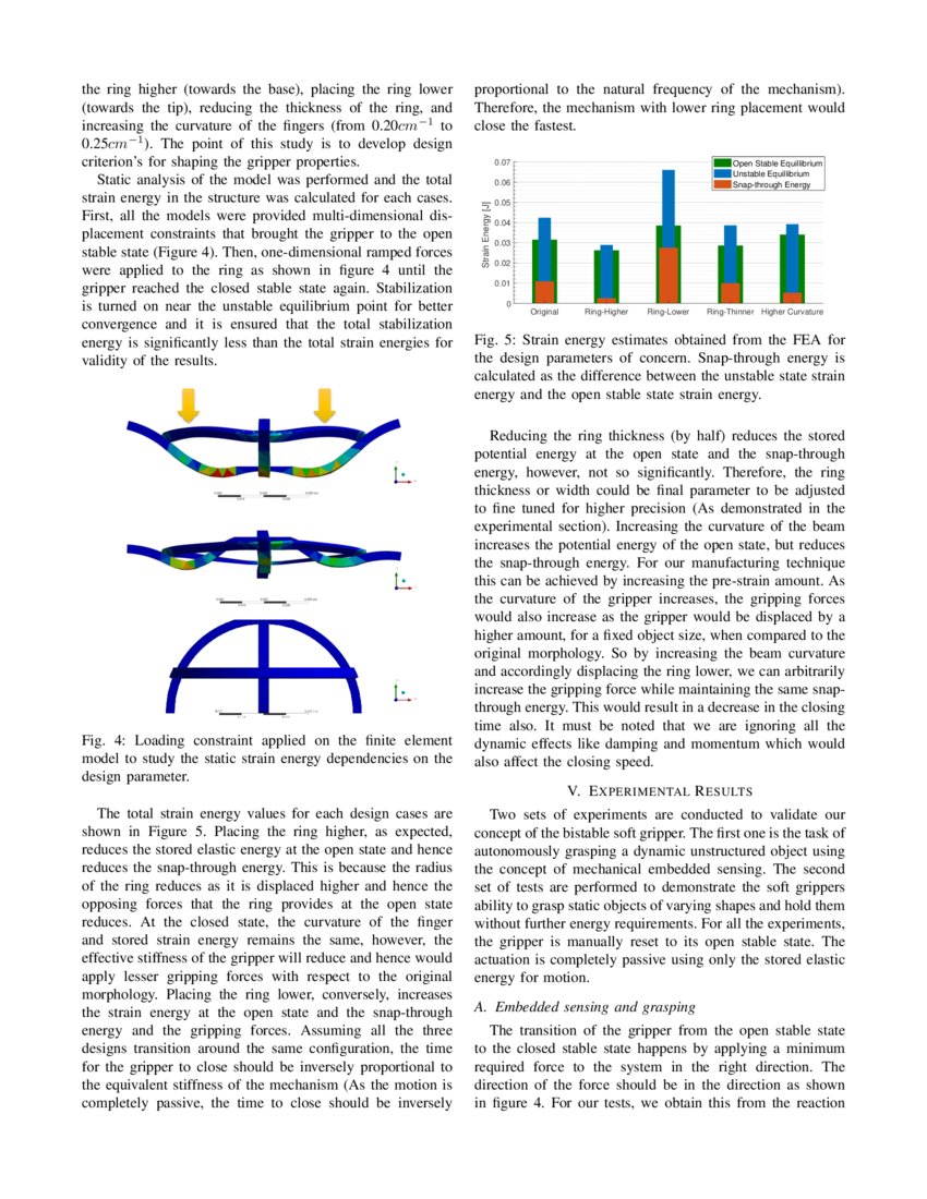 A bistable soft gripper with mechanically embedded sensing and ...
