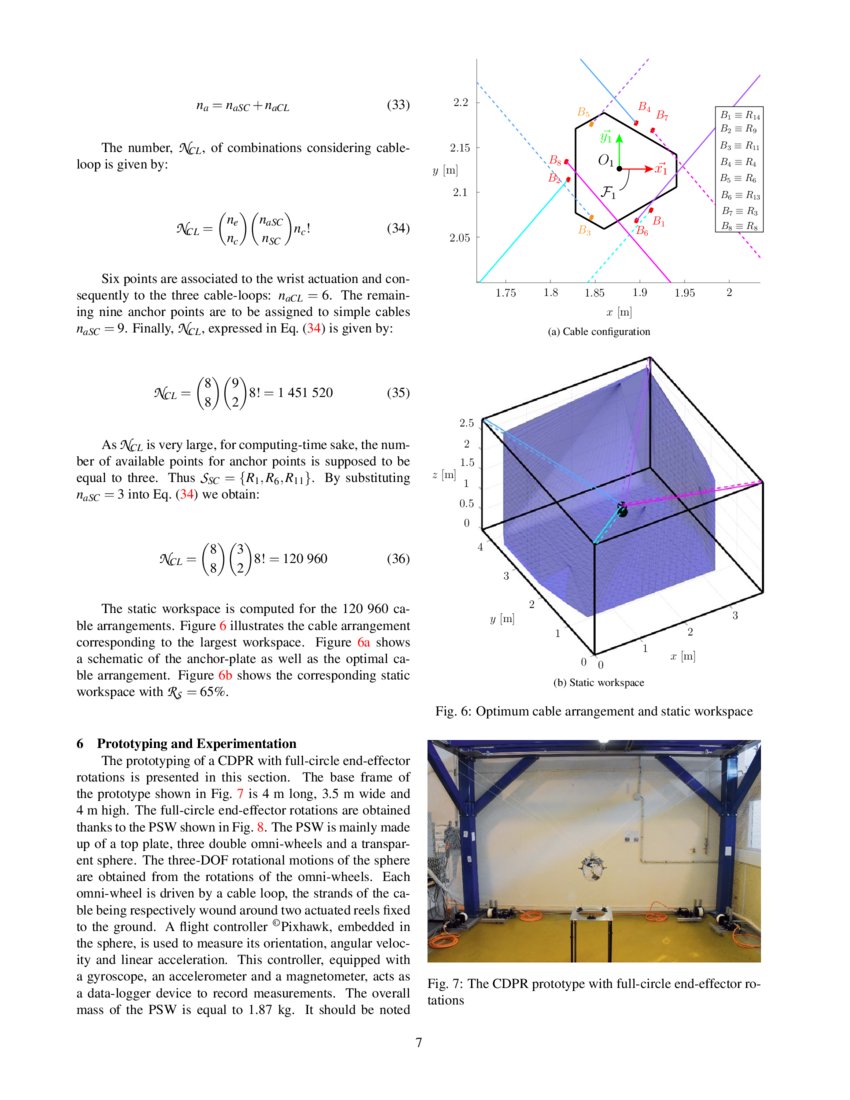 A Cable Driven Parallel Robot With Full Circle End Effector Rotations