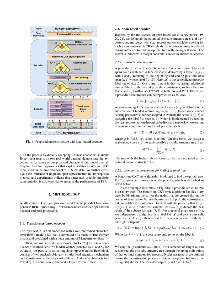 A Character Level Span Based Model For Mandarin Prosodic Structure Prediction Deepai